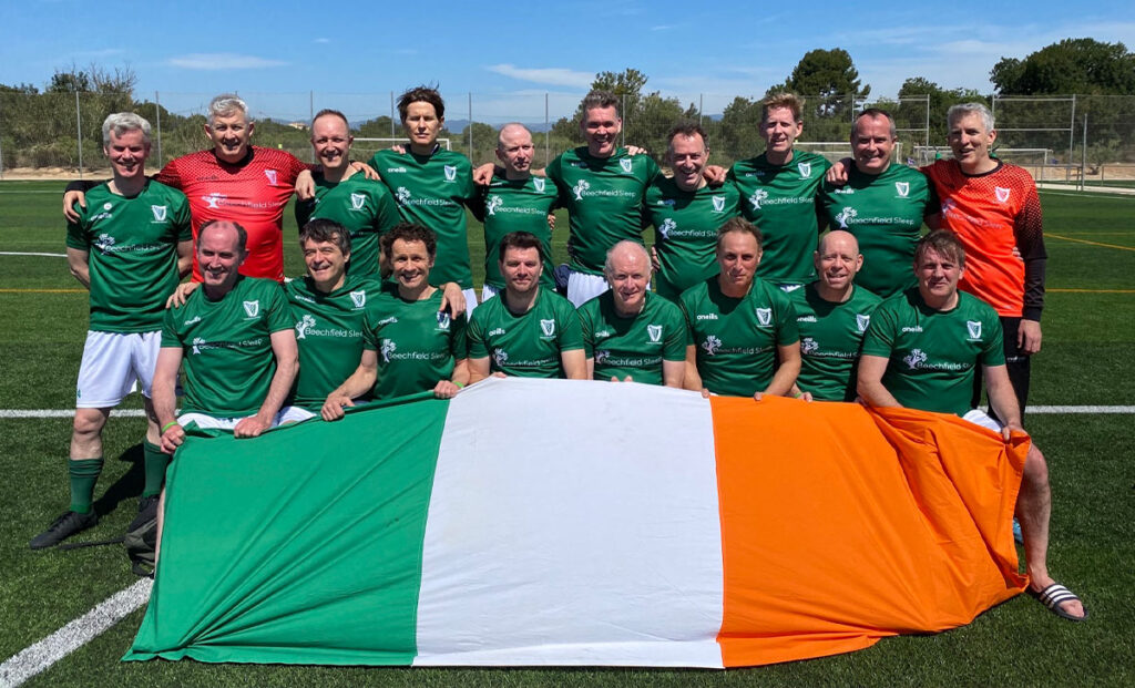 Irish team puts in respectable showing at medical football championships